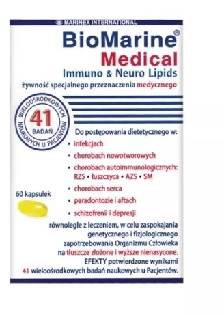 BioMarine Medical Immuno Neuro Lipids 60 kapsułek - Rosa24