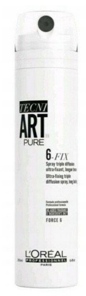 Loreal TNA Pure 6-Fix spray silnie utrwalający do włosów 250 ml - Rosa24