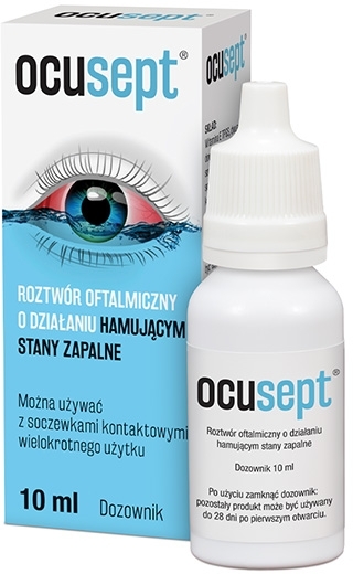 Ocusept krople do oczu - łagodzące stan zapalny oczu 10 ml - cena ...