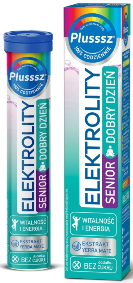 Plusssz Elektrolity Senior Dobry Dzień 24 tabletki musujące - Rosa24